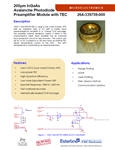 Datasheet: InGaAs APD Receiver Modules