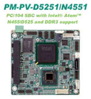 IEI Launches The PC/104 SBC With Intel Atom N455/D525 Processor And DDR3 Support