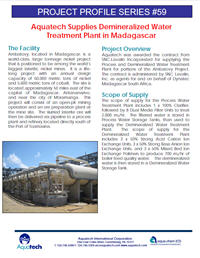 Case Study: Aquatech Supplies Demineralized Water Treatment Plant In Madagascar
