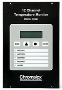 Chromalox Introduces Model CX224 12-Channel Temperature Monitor