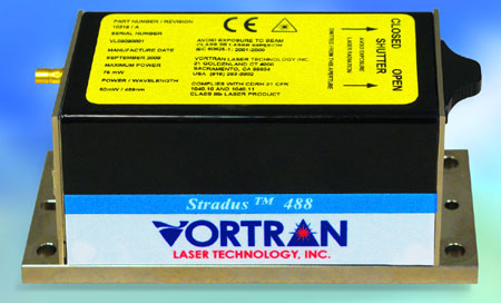 Vortran Announces 488-nm Blue Laser Diode Module With 50mW Output