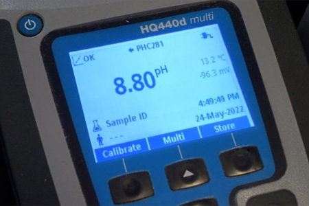 Hitting A Target Of 8.8 On The pH Scale