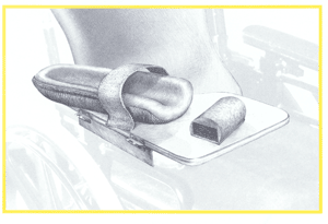 V. G. WHEELCHAIR ARM TROUGH