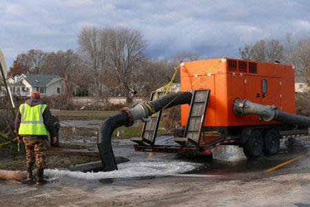 Hurricane Sandy Emergency Floodwater Drainage