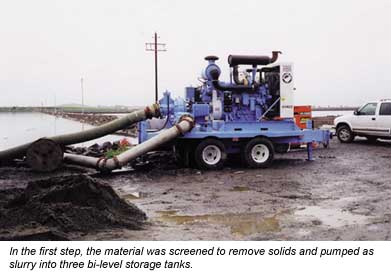 Contractor solves disposal problem by pumping slurry to nearby ...