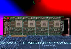 Quad TMS320C6000 DSP Board Package for Effective Multiprocessing