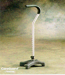 7821 - Quad Cane with Invacare Grip - Small