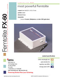 Datasheet: Femtolite FX-60