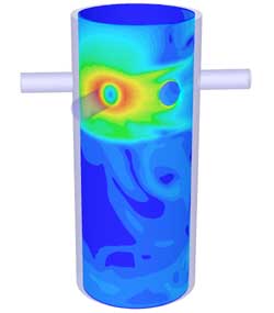 Accurate modeling of difficult reactor geometry permits CFD simulation ...