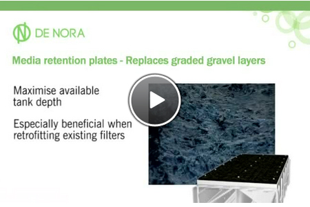 DE NORA TETRA LP Blocks Dual Parallel Lateral Clean Water Filter Floor