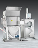 Bag Dump System Has Integral Compactor, Flexible Screw Conveyor