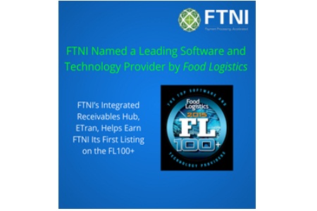 FTNI Named A Leading Software And Technology Provider By Food Logistics