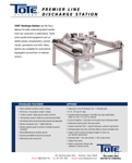Datasheet: TOTE® Premier Discharge Stations