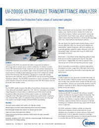 Datasheet: UV-2000S Ultraviolet Transmittance Analyzer