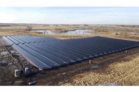 Solar Photovoltaic System From Caterpillar Installed In Rantoul Ill