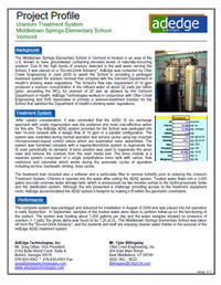 Project Profile: Uranium Treatment System - Middletown Springs ...