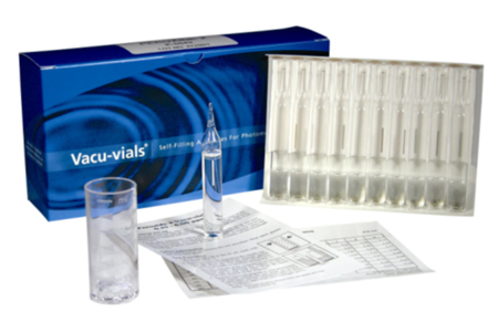 Vacu-vials®, Instrumental Test Kits For Use With Spectrophotometers