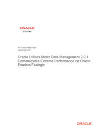 Oracle Utilities Meter Data Management 2.0.1 Demonstrates Extreme ...