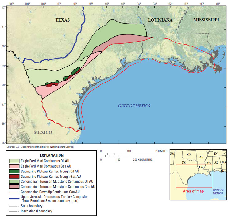 USGS Estimates Oil And Gas In Texas' Eagle Ford Group