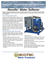 Brochure: Recoflo® Water Softener