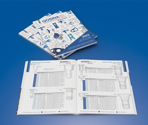 Qosina Releases New 2023 Bioprocess Single-Use Components Catalog