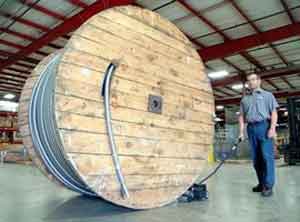 Battery-Powered Mover Safely Rolls Heavy Reels