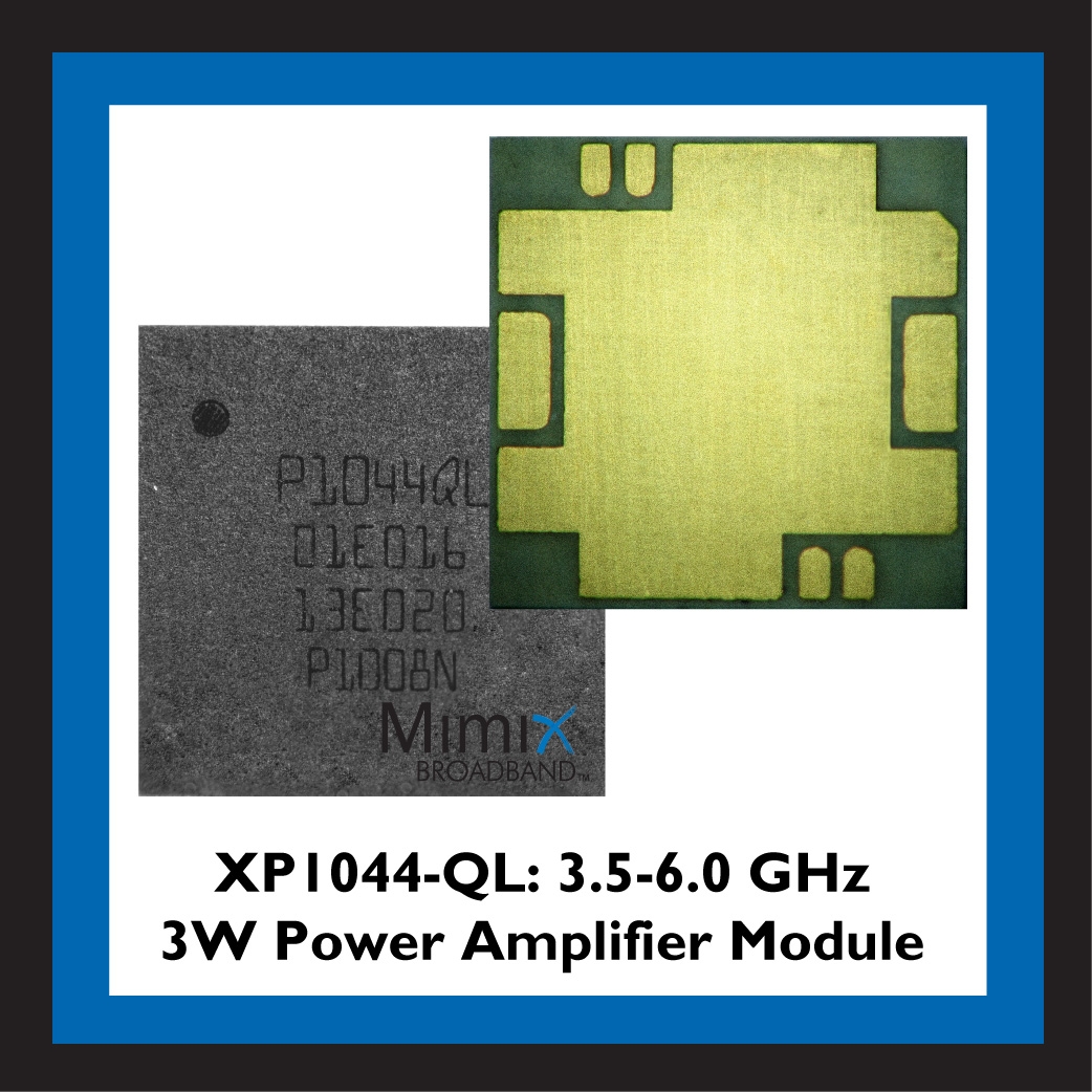 Mimix Broadband Introduces 3.5 To 6 GHz 3W Power Amplifier Module