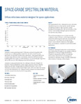 Datasheet: Space-Grade Spectralon Material