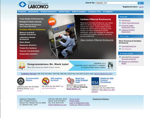Labconco Redesigns Web Site To Offer Quick, Organized Tools