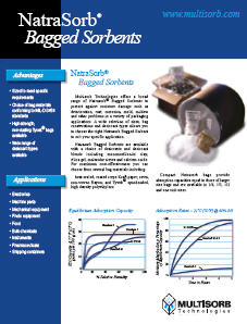 Datasheet: NatraSorb® Bagged Sorbents