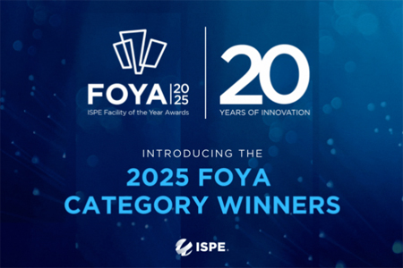 ISPE Announces 2025 Facility Of The Year Award Cateogry Winners