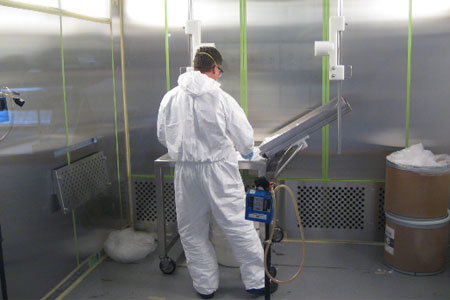 Surrogate Testing Of A Downflow Booth Complete With Integrated Tray ...