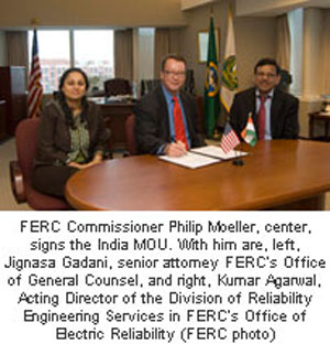 FERC Signs Agreement With India's Central Electricity Regulatory Commission