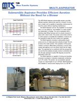 Brochure: MTS Aspirator Self-Aspirating Submersible Aerator