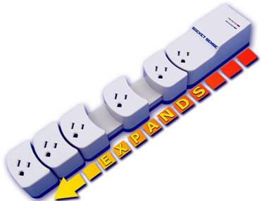New Expanding Surge Protector Makes Plugging In Easier Than Ever
