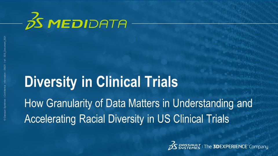 Medidata AI - Using Data to Accelerate Racial Diversity in US Clinical Trials