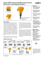 Datasheet: Signet 2850 Conductivity/Resistivity Sensor
