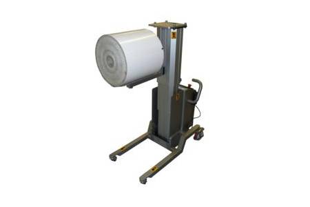 Actuated Roll Lifter With Rotating Tray Attachment