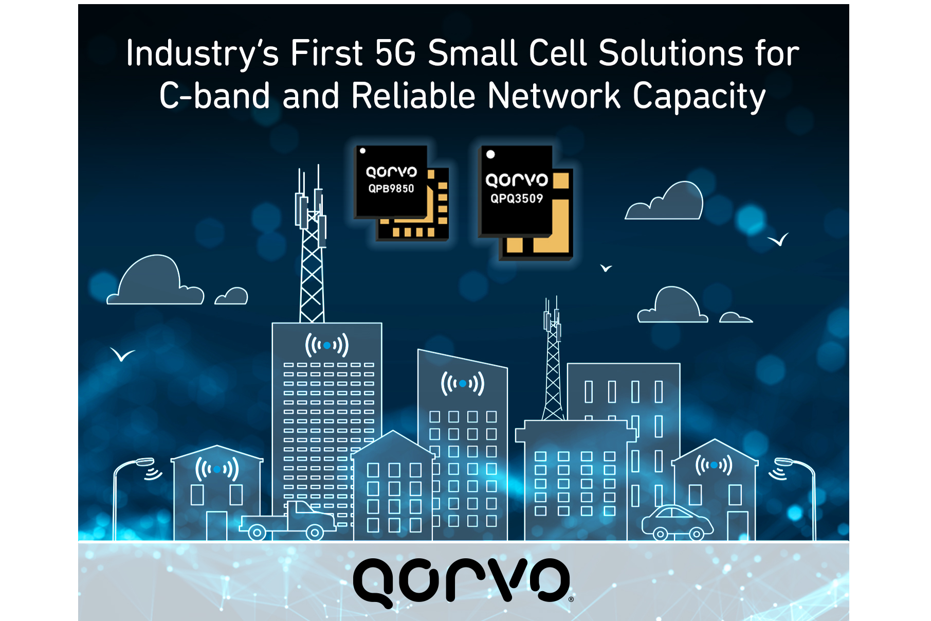 Qorvo Delivers Industry's First C-Band BAW Band Pass Filter And Switch/LNA Module For 5G Small ...