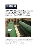 Case History: IPSCO Steel Facility In Baytown, TX Installs Highland ...