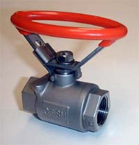 Locking SS Oval Handle Option For 21,S1, And S2 Series Ball Valves