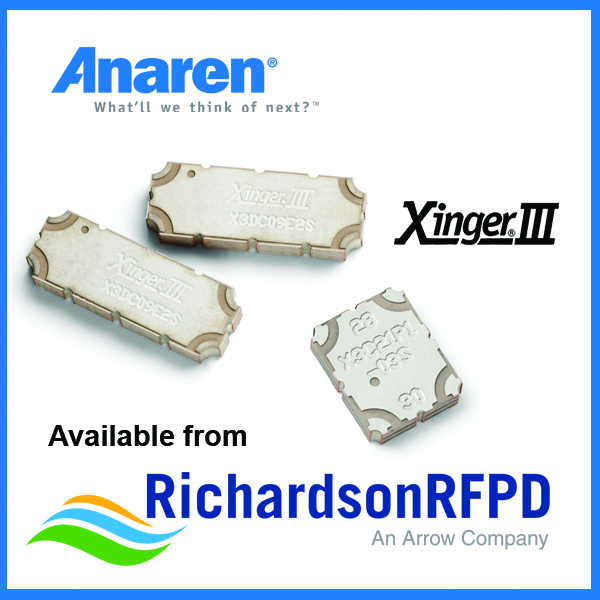Richardson RFPD Introduces Xinger-III Doherty Combiners From Anaren