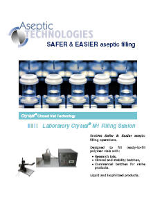 Brochure: Laboratory Crystal® M1Manual Aseptic Filling
