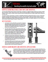 Datasheet: Vortex® Quantum™ 2-Way Wye Line Diverter™