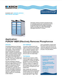 Application: PURON® MBR Effectively Removes Phosphorous