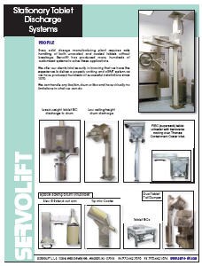 Datasheet: Stationary Tablet Discharge Systems