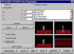 Machine Tool Control Program for AutoCAD