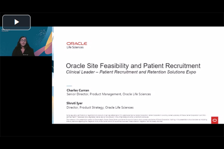 Oracle Site Feasibility And Patient Recruitment