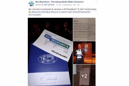 Bio-Microbics Receives Presidential Award For Export Successes