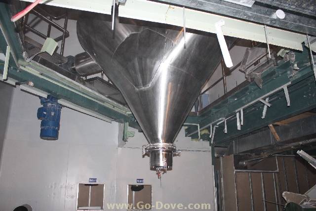 Used APEX 1651 Y Cone Blender With Power Loader